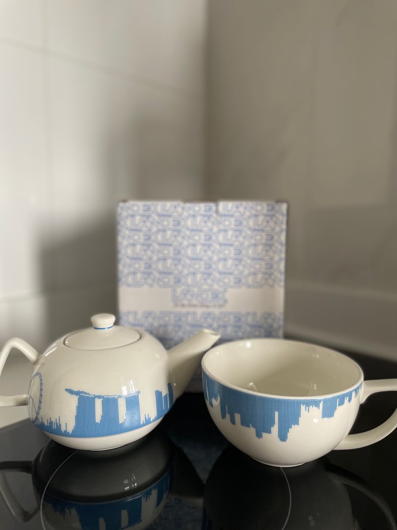Landex Tea Set (Blue), Furniture & Home Living, Kitchenware & Tableware ...