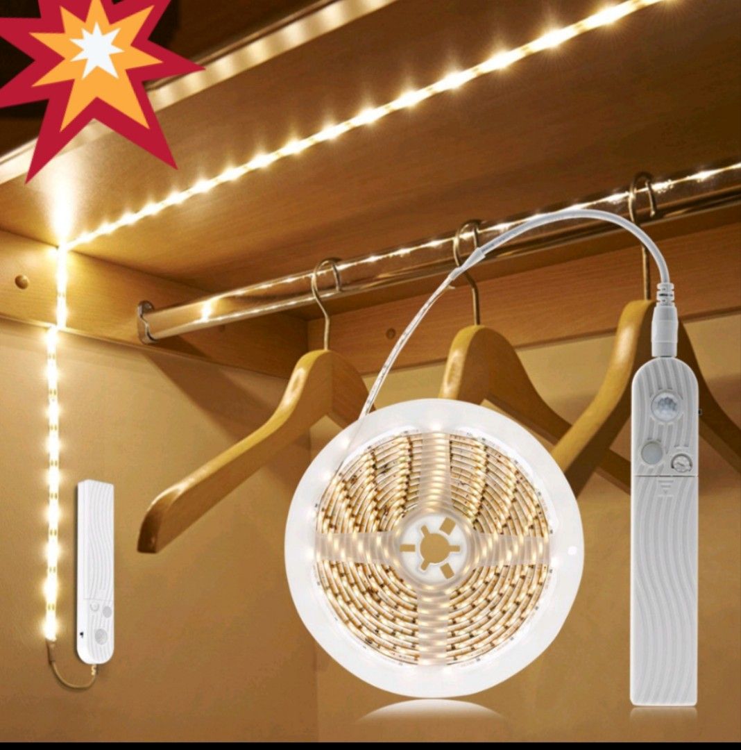 LED strip sensor, Furniture & Home Living, Lighting & Fans, Lighting on ...