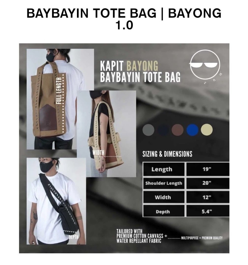 Legazy Baybayin tote bag | Bayong 1.0 | Muyak, Women's Fashion, Bags ...
