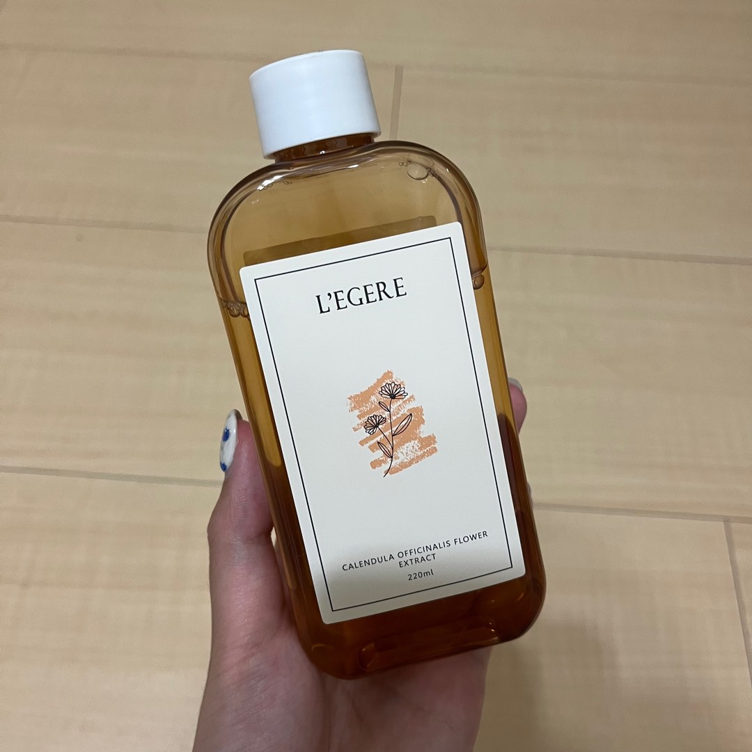 【二手好物】L’EGERE 蘭吉兒 金盞花舒緩原液精露 220ml, 香水、美妝、保養, 臉部彩妝、保養與清潔, 護膚、清潔產品在旋轉拍賣