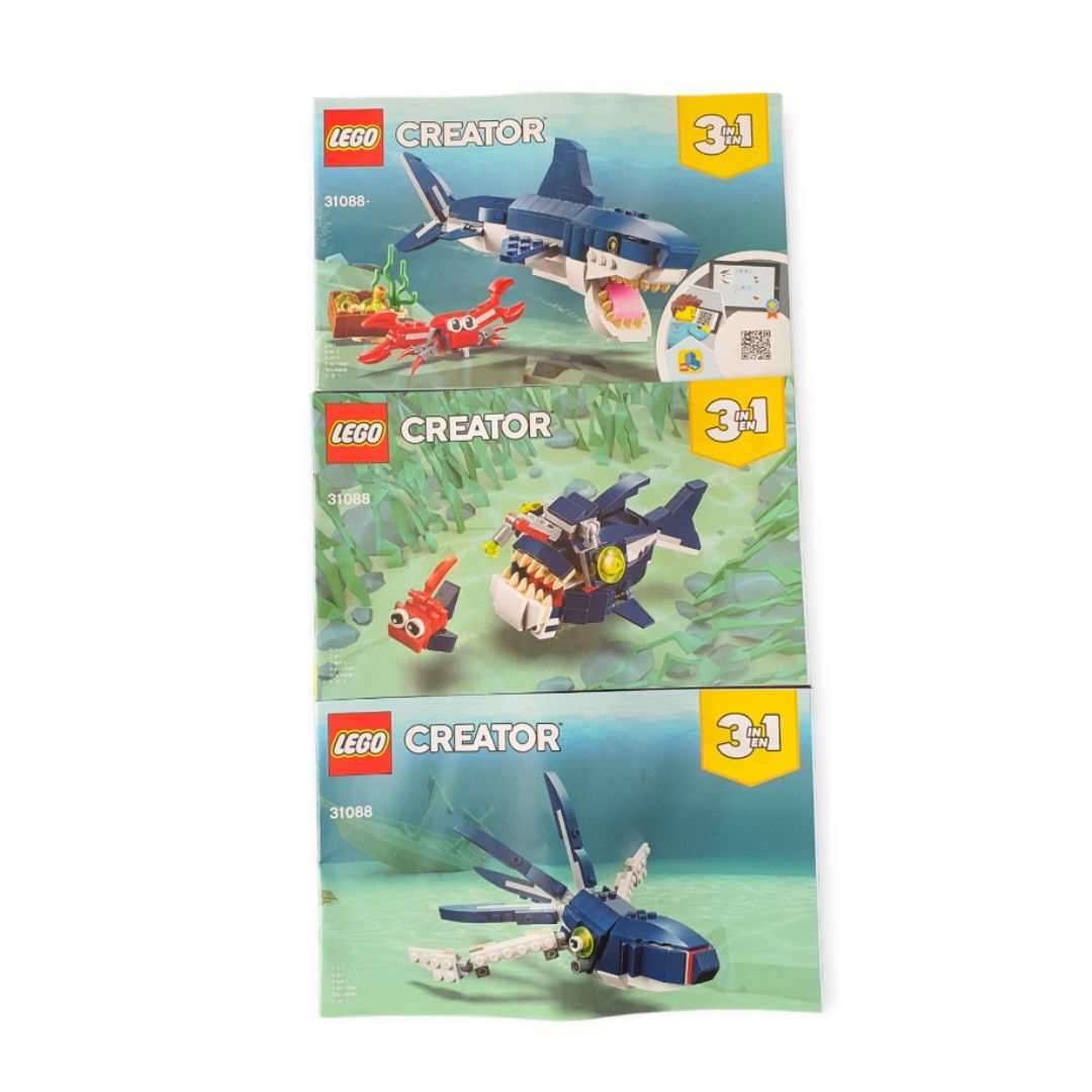 Lego Creator 31088 (3 in 1) Deep Sea Creatures, Hobbies & Toys, Toys ...