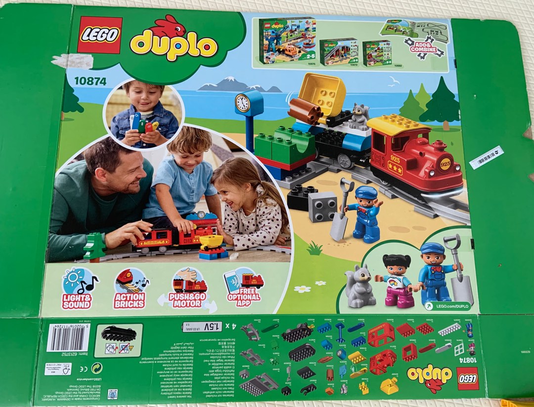 Lego Duplo 10874 Steam Train Blocks w/ free items Authentic, Hobbies ...