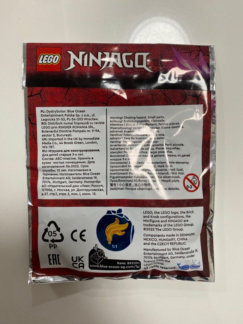 LEGO Ninjago Crystallized Golden Dragon Kai Red Minifigures, 興趣及遊戲, 玩具 ...