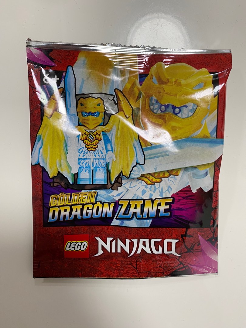 LEGO Ninjago Crystallized Golden Dragon Zane Blue Minifigures, 興趣及遊戲 ...