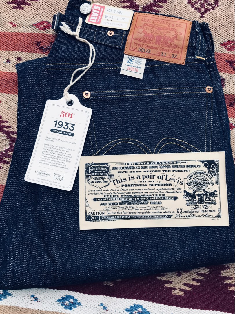 levis 501 buckle back 1933, Men's Fashion, Coats, Jackets and Outerwear ...