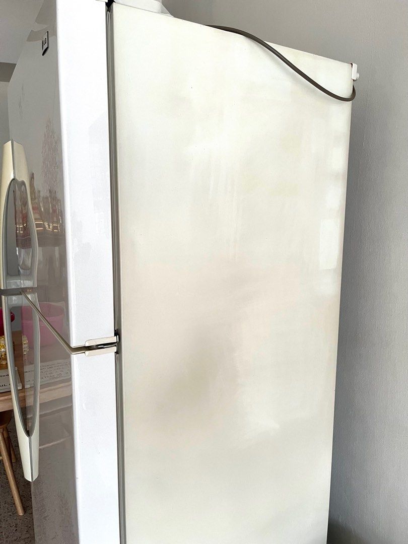 LG white refrigerator (Still looks good! In good working condition), TV ...
