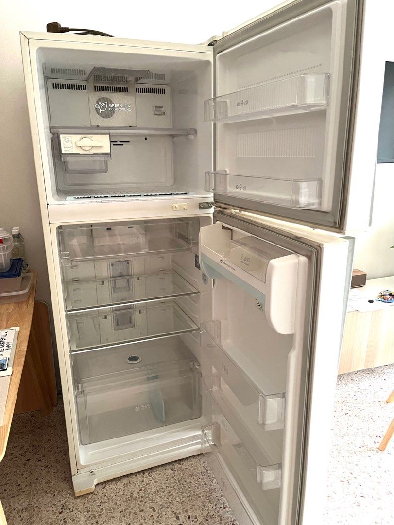 LG white refrigerator (Still looks good! In good working condition), TV ...
