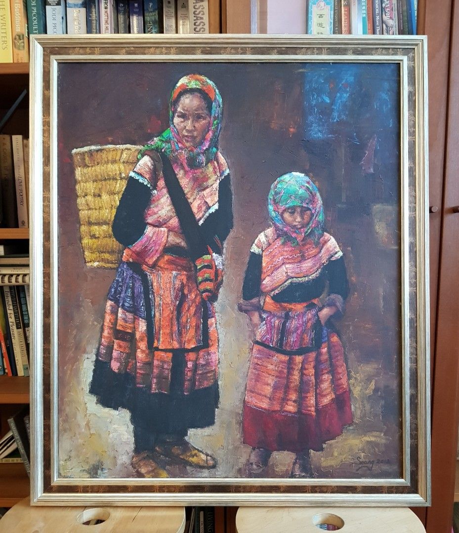 Livelihood I - BN Original Oil Painting with Frame, Hobbies & Toys ...