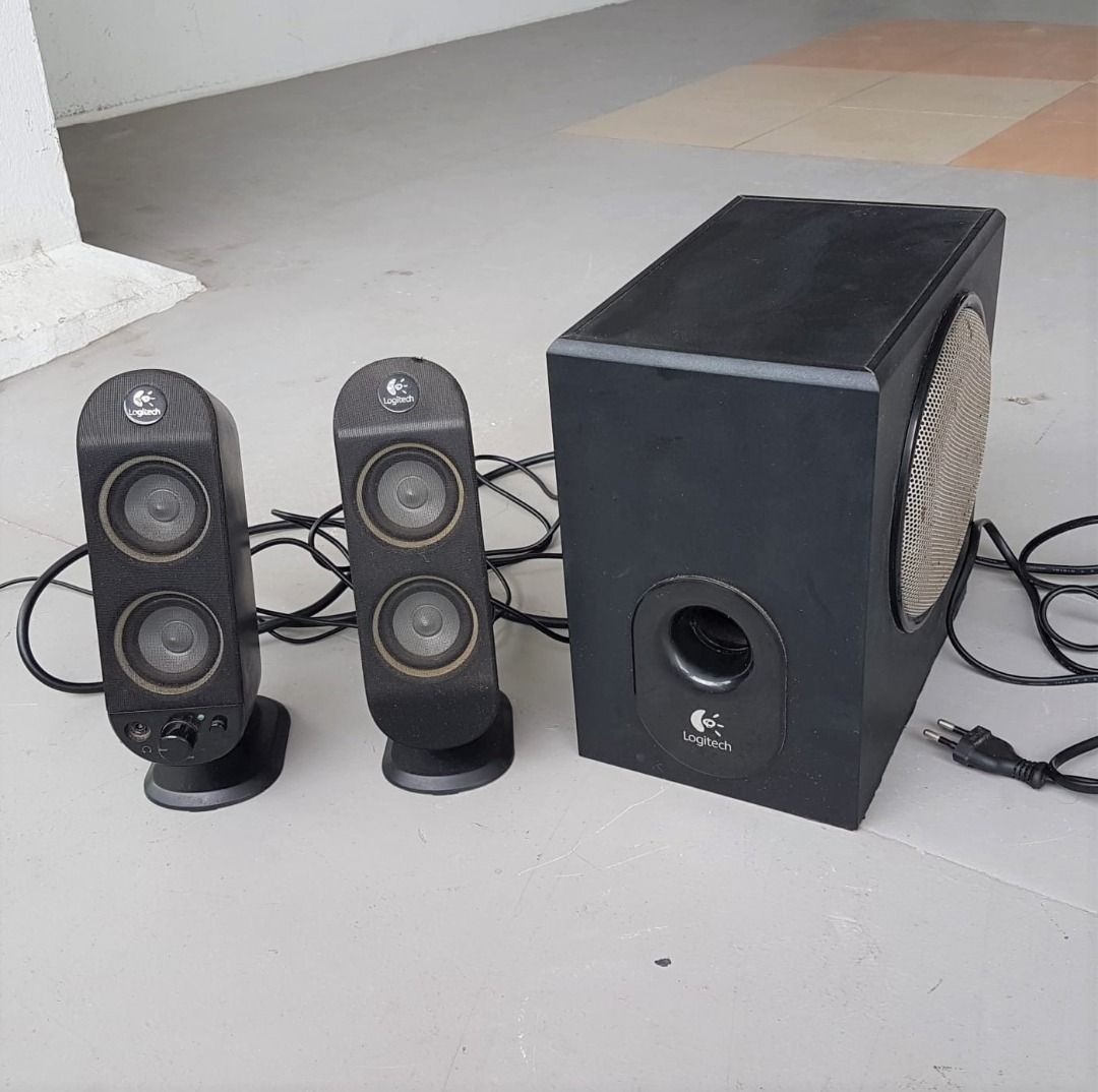 Logitech X-230 Stereo Speaker System, Multimedia, TV, PC, Computer ...