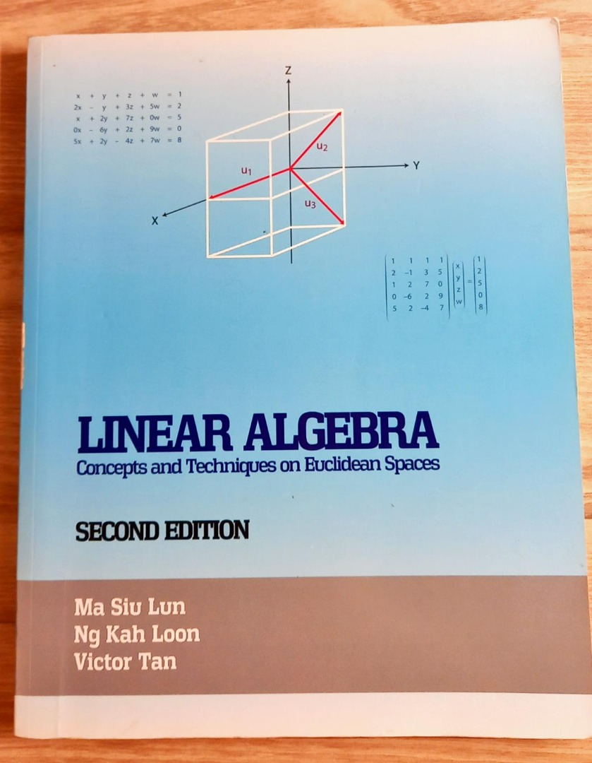 MA2001 Linear Algebra textbook, Hobbies & Toys, Books & Magazines, Assessment Books on Carousell