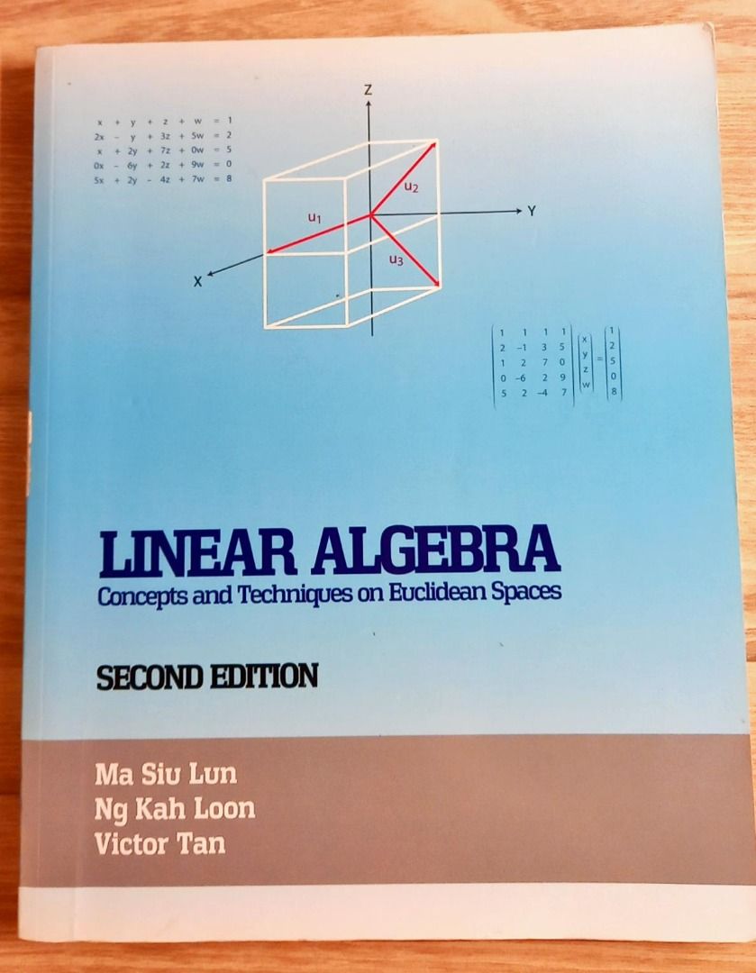 MA2001 Linear Algebra textbook, Hobbies & Toys, Books & Magazines ...