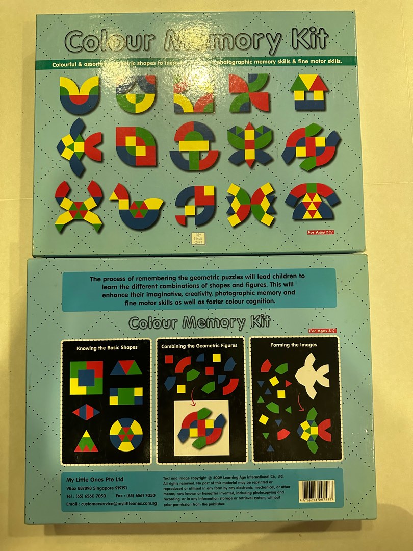 Magnetic colour memory kit for children, Hobbies & Toys, Toys & Games ...