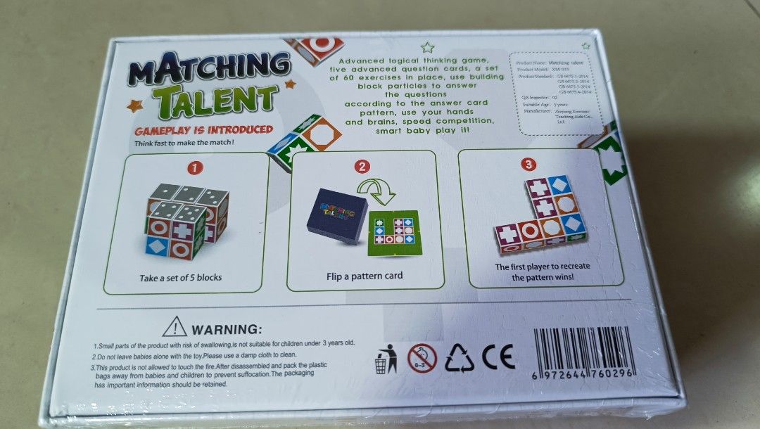 MATCHING TALENT, Hobbies & Toys, Toys & Games on Carousell
