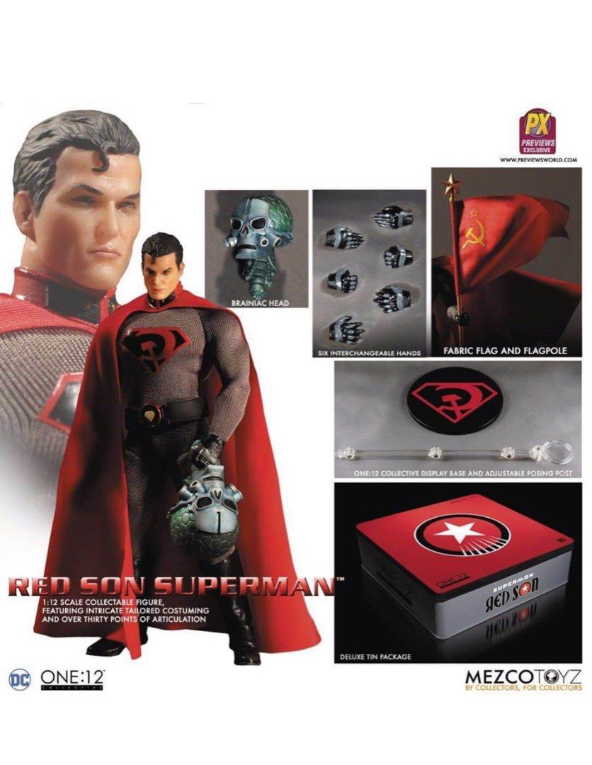 Mezco 超人 Superman Redson, 興趣及遊戲, 玩具 & 遊戲類 - Carousell