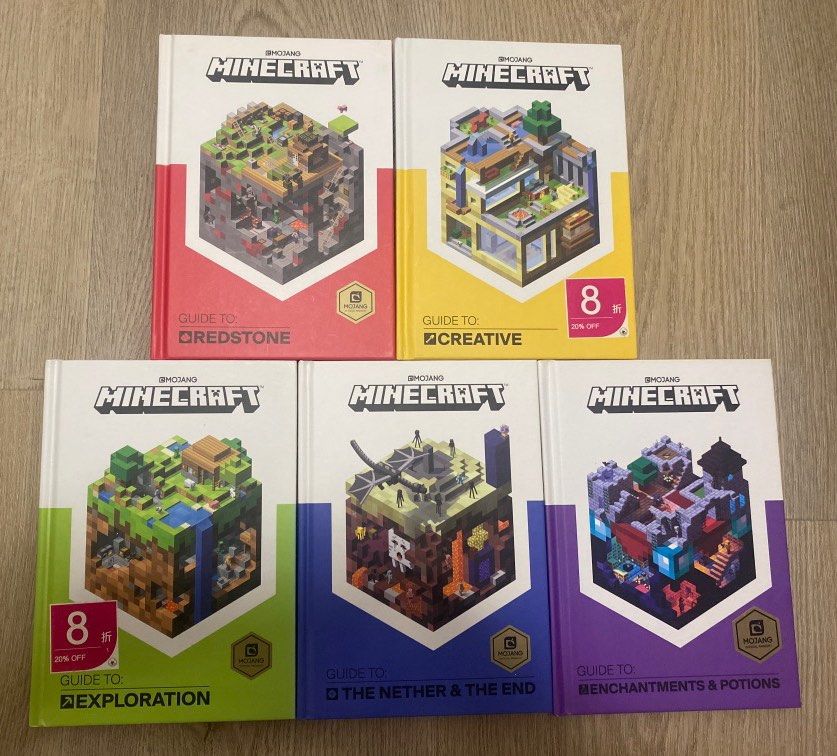 Minecraft guide books, 興趣及遊戲, 書本 & 文具, 小朋友書 - Carousell