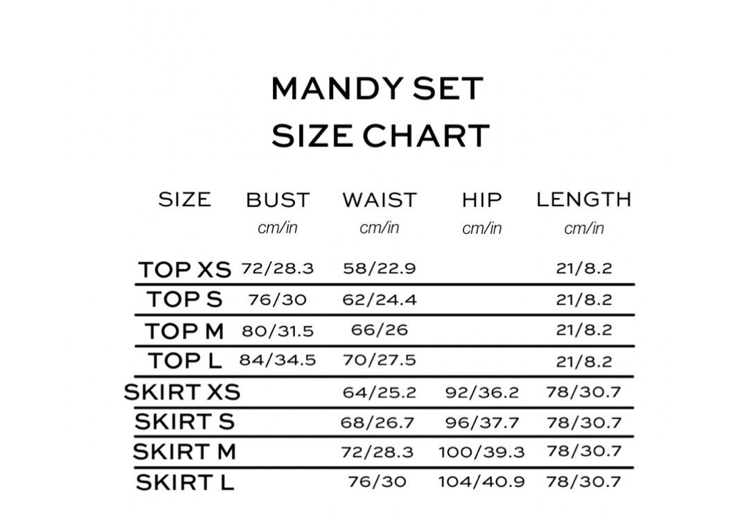 Misse Mandy Set (Skirt), Women's Fashion, Bottoms, Skirts on Carousell