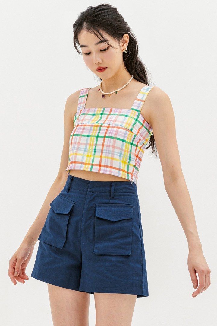 ModParade Perry Top - Joyride Checks, Women's Fashion, Tops, Sleeveless ...