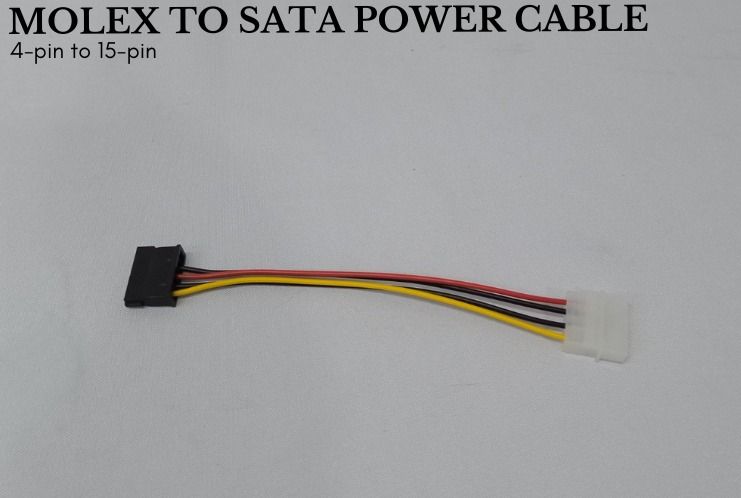 MOLEX 4-pin to 15-pin SATA Power Cable, Computers & Tech, Parts & Accessories, Cables & Adaptors ...
