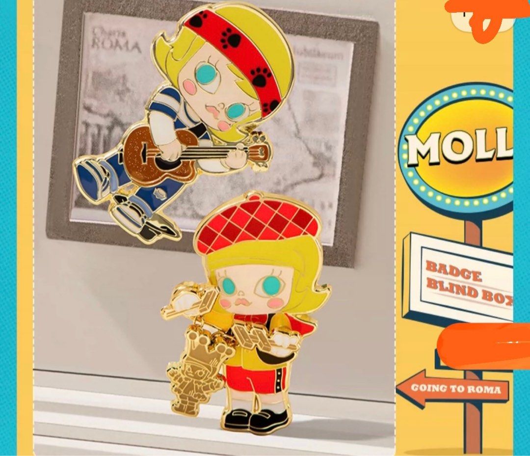 MOLLY imaginary wandering series ENAMEL BADGES POPMART / FULL SET ...
