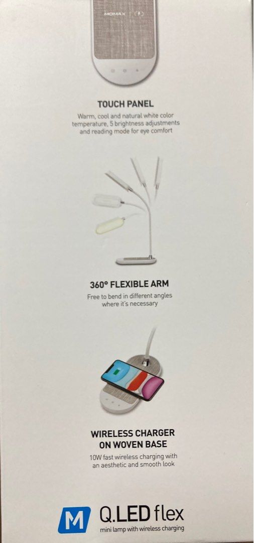 Momax Q.LED flex 枱燈, 傢俬＆家居, 燈飾及風扇, 燈飾 - Carousell