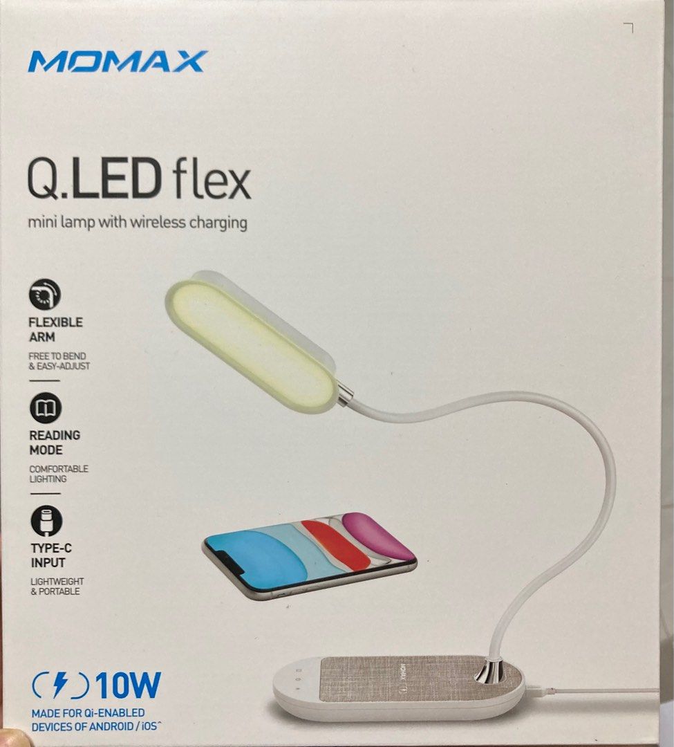Momax Q.LED flex 枱燈, 傢俬＆家居, 燈飾及風扇, 燈飾 - Carousell