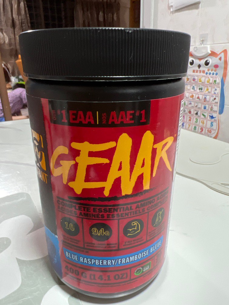 Mutant Geaar EAA BLUE RASPBERRY, Health & Nutrition, Health Supplements ...