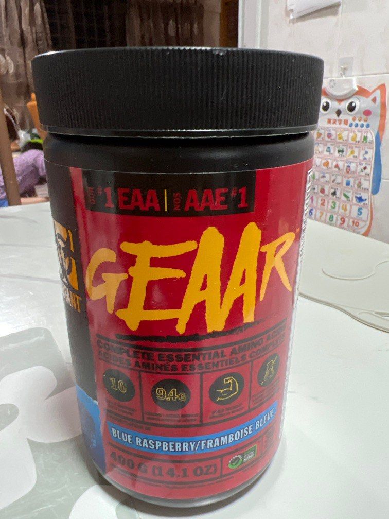 Mutant Geaar EAA BLUE RASPBERRY, Health & Nutrition, Health Supplements ...