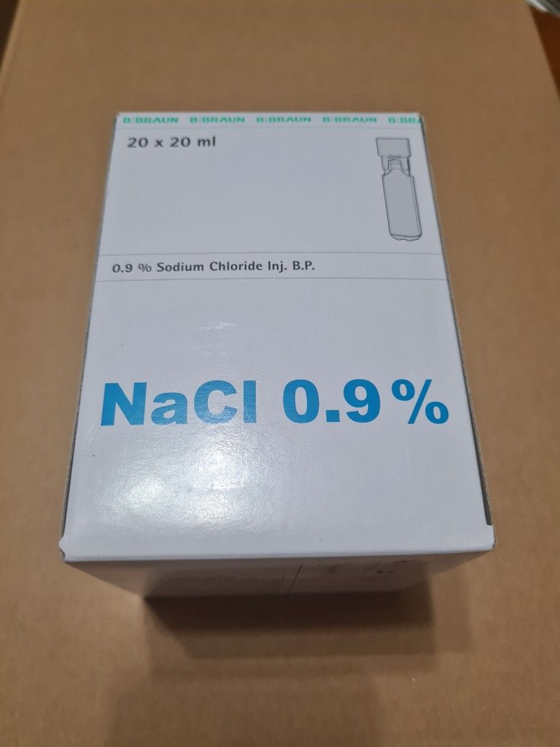 NaCI 0.9% Sodium Chloride, Health & Nutrition, Medical Supplies & Tools ...