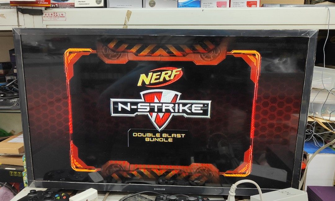 Nintendo Wii NERF N-strike Double Blast Bundle, Video Gaming, Video ...