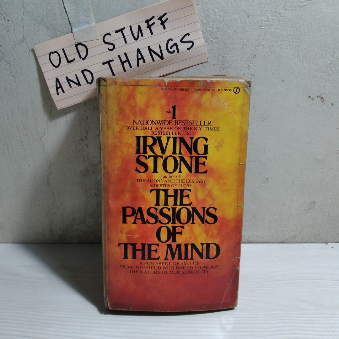 old book: IRVING STONE - THE PASSIONS OF THE MIND, Hobbies & Toys ...