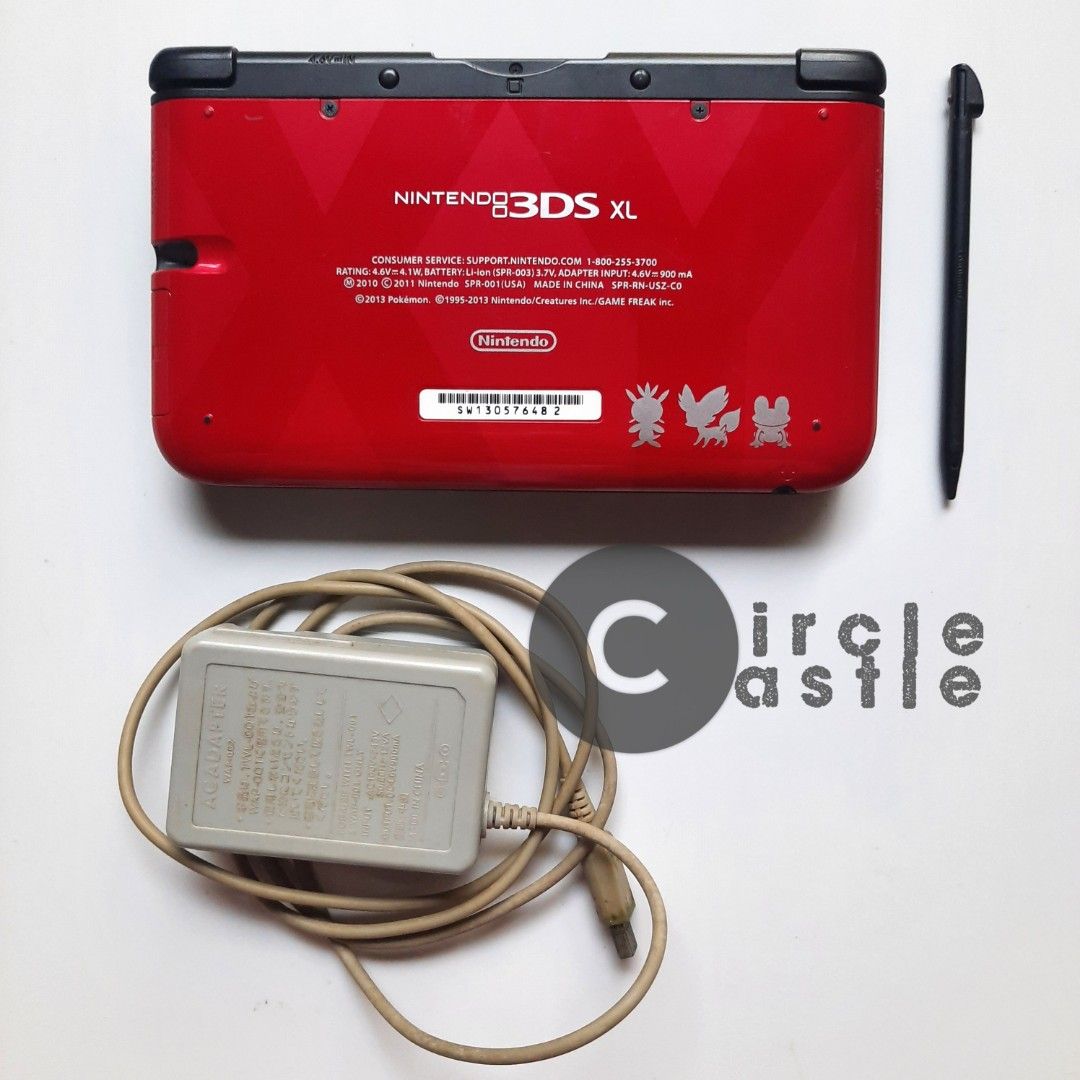 Old Nintendo 3DS XL X and Y Red Edition on Carousell