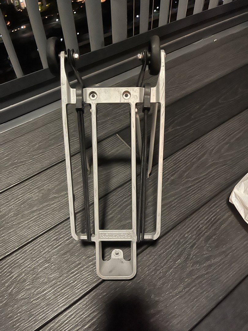 Original Brompton rack and ez wheels, Sports Equipment, Bicycles ...