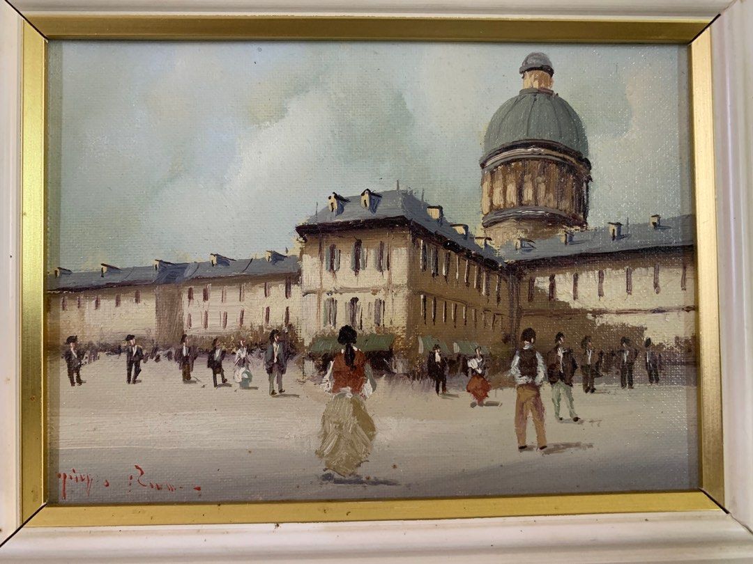 Original Giorgio Rocca (b. 1959, Italian), oil on canvas - La Villa ...