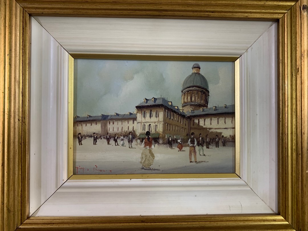 Original Giorgio Rocca (b. 1959, Italian), oil on canvas - La Villa ...