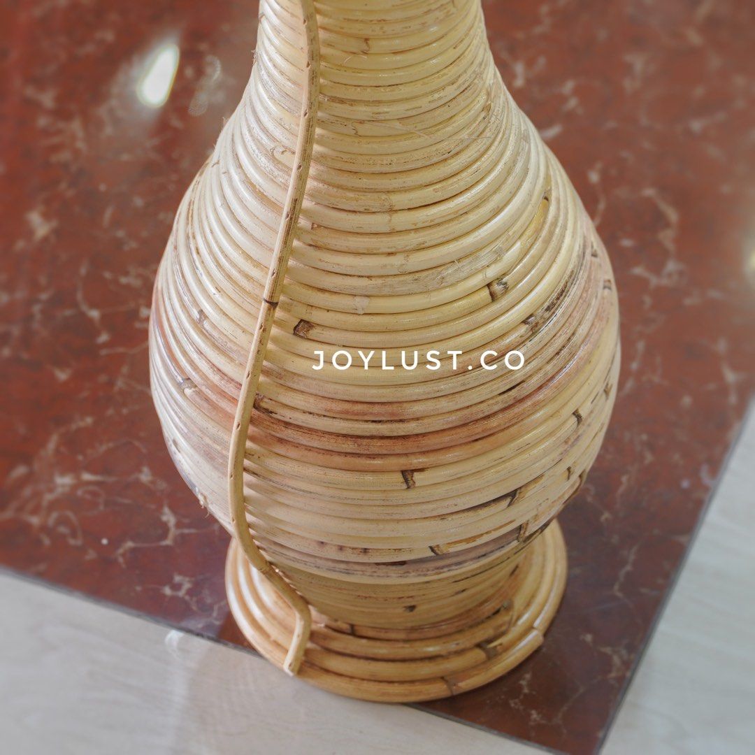 Pasu rotan rattan vase european style, Furniture & Home Living, Home ...
