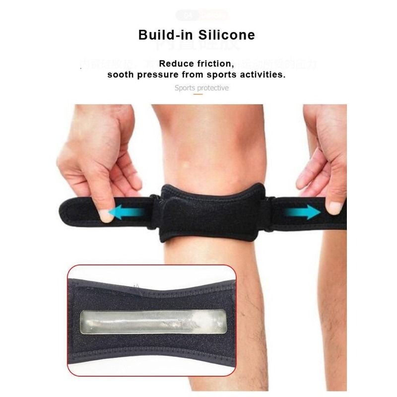 Patella Knee Single Strap Adjustable Patellar Tendon Support Band ...
