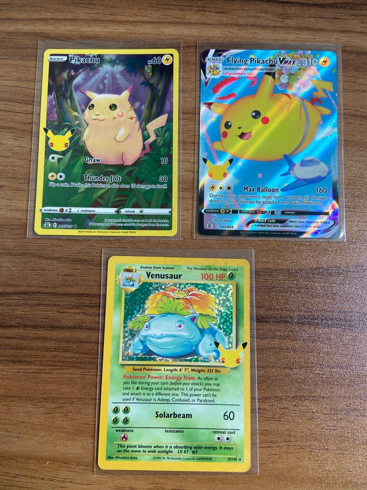 [FREE MAILING!!!] Pokemon 25th Anniversary Celebrations English Cards ...