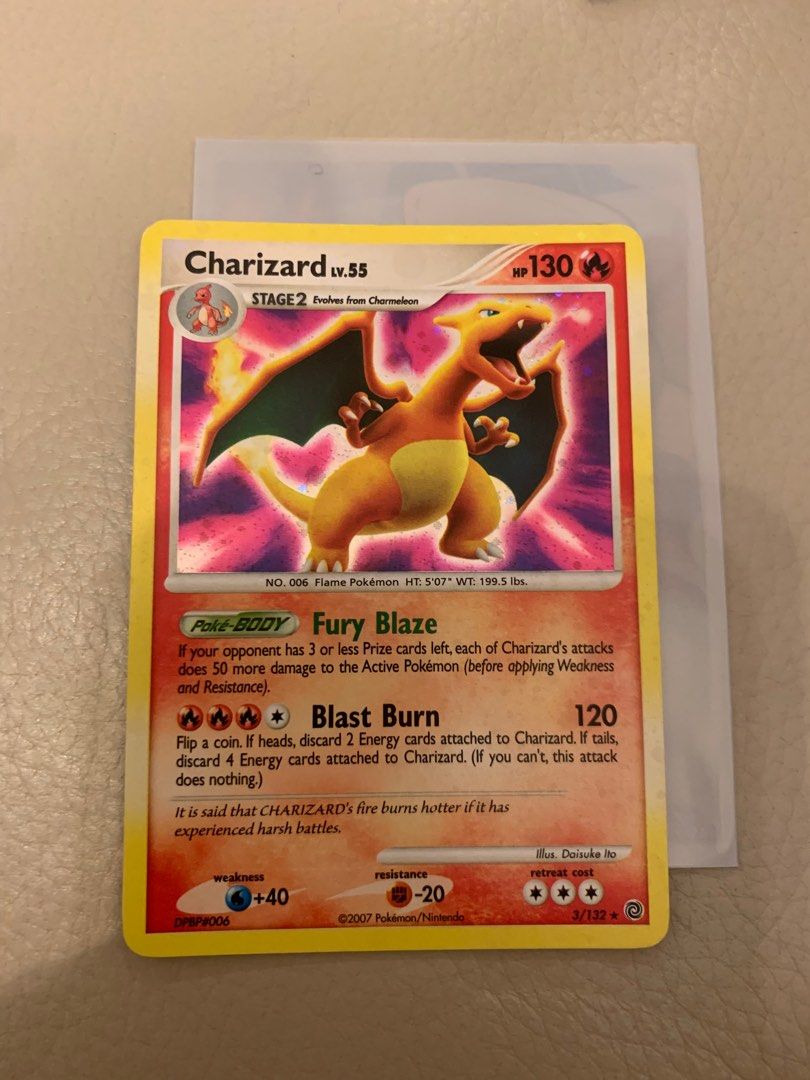 Pokemon Card Charizard #3 Pokemon Secret Wonders, 興趣及遊戲, 玩具 & 遊戲類 ...