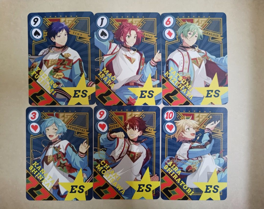 Poker Cards Ensemble Stars Yuzuru Mao Tatsumi Kanata Chiaki Aira ...