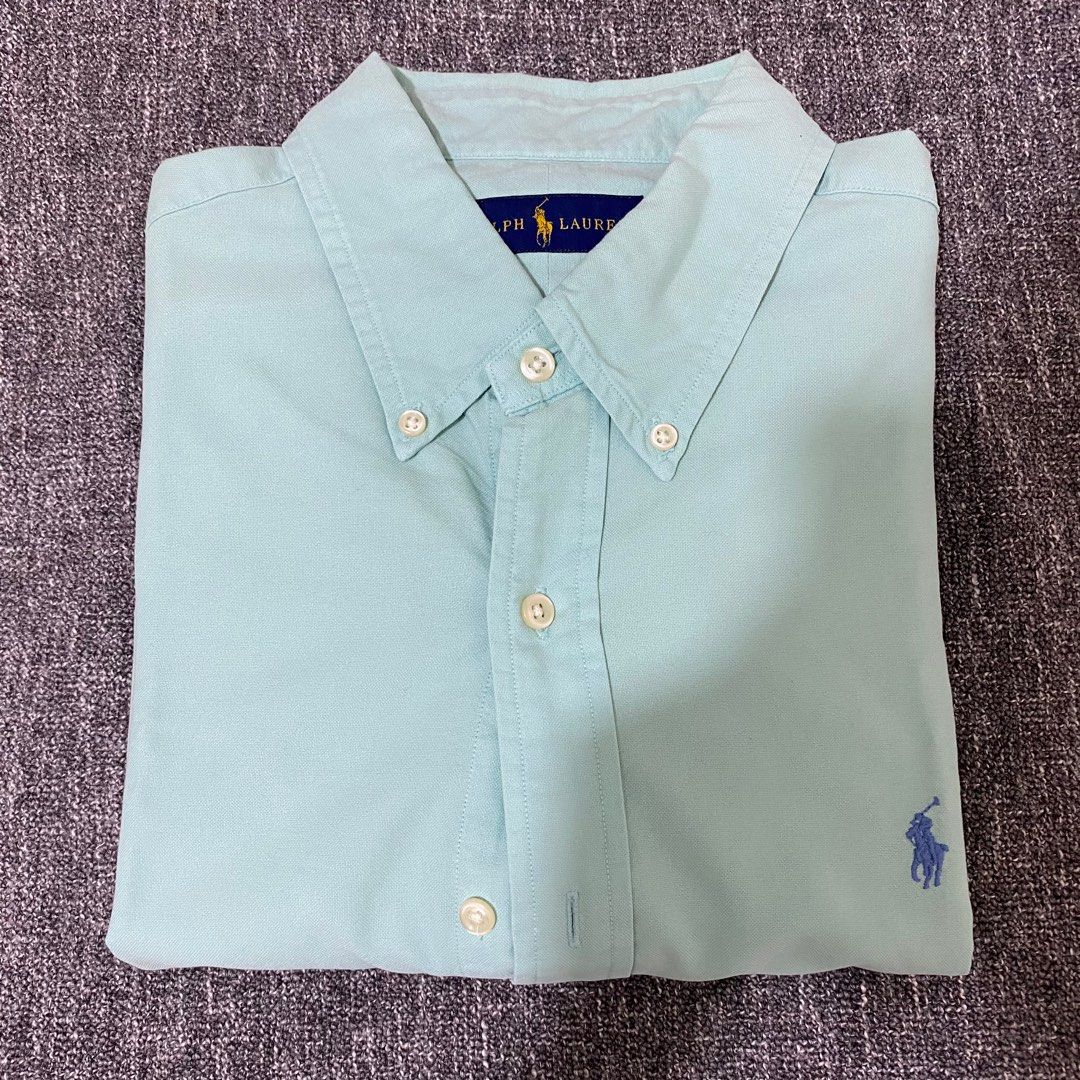 Polo ralph lauren light tosca shirt for men cowok man kemeja lengan ...