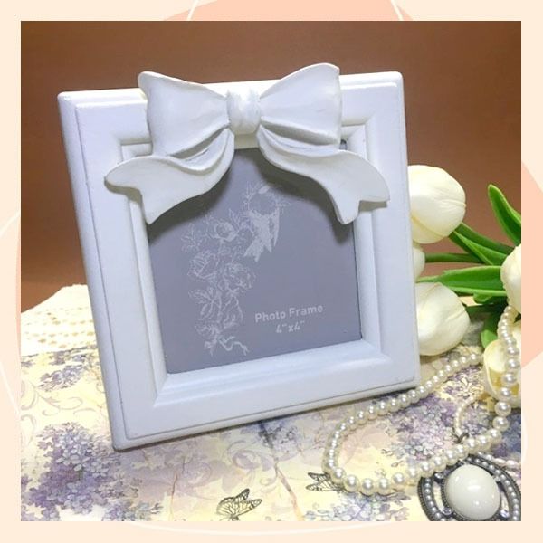 Polystone White Ribbon Frame, Furniture & Home Living, Home Decor ...
