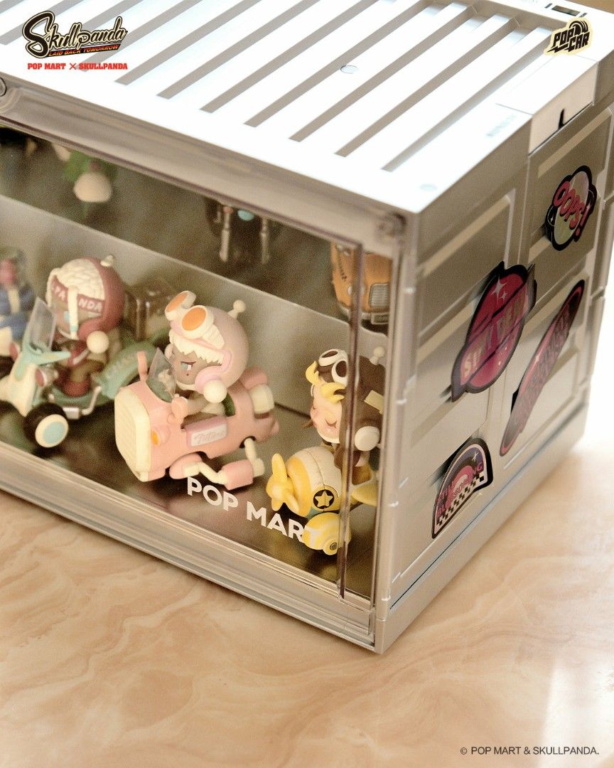 [POPMART NEW!] POPMART FIGURINES LUMINOUS DISPLAY BOX CONTAINER ...
