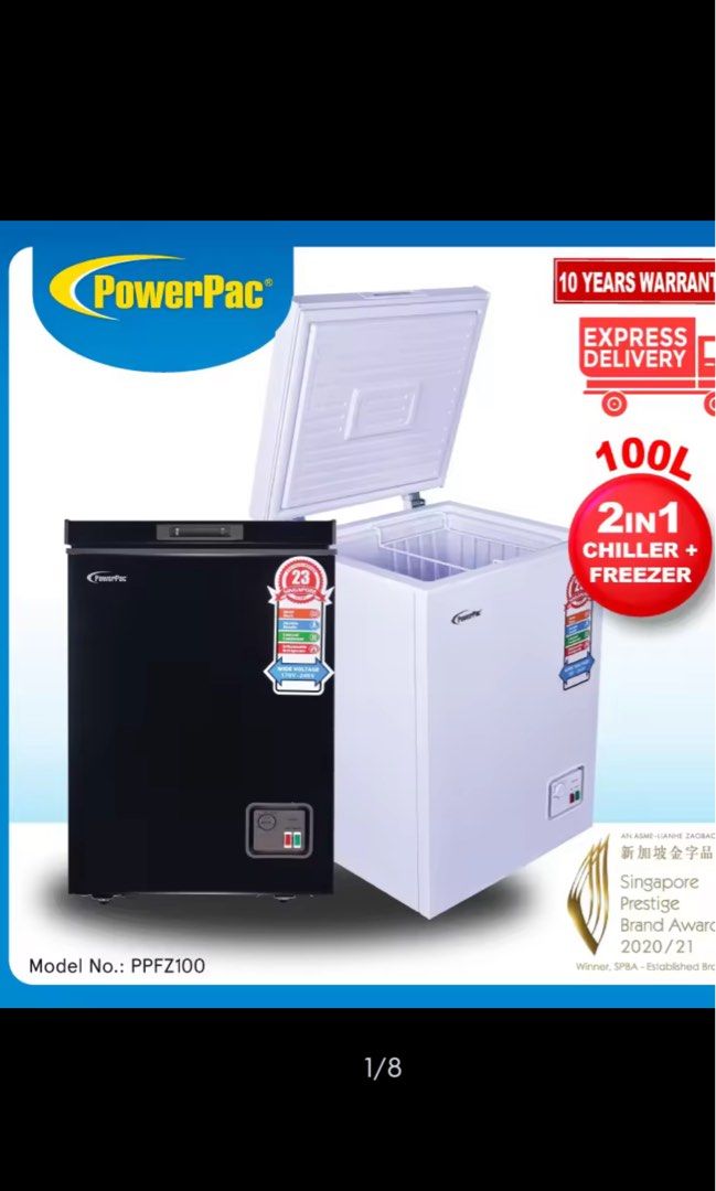 PowerPac 100l freezer / chiller, TV & Home Appliances, Kitchen ...