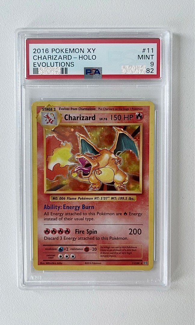[PSA9 Slab] Charizard 2016 Pokemon XY Evolutions (PSA10 Potential ...
