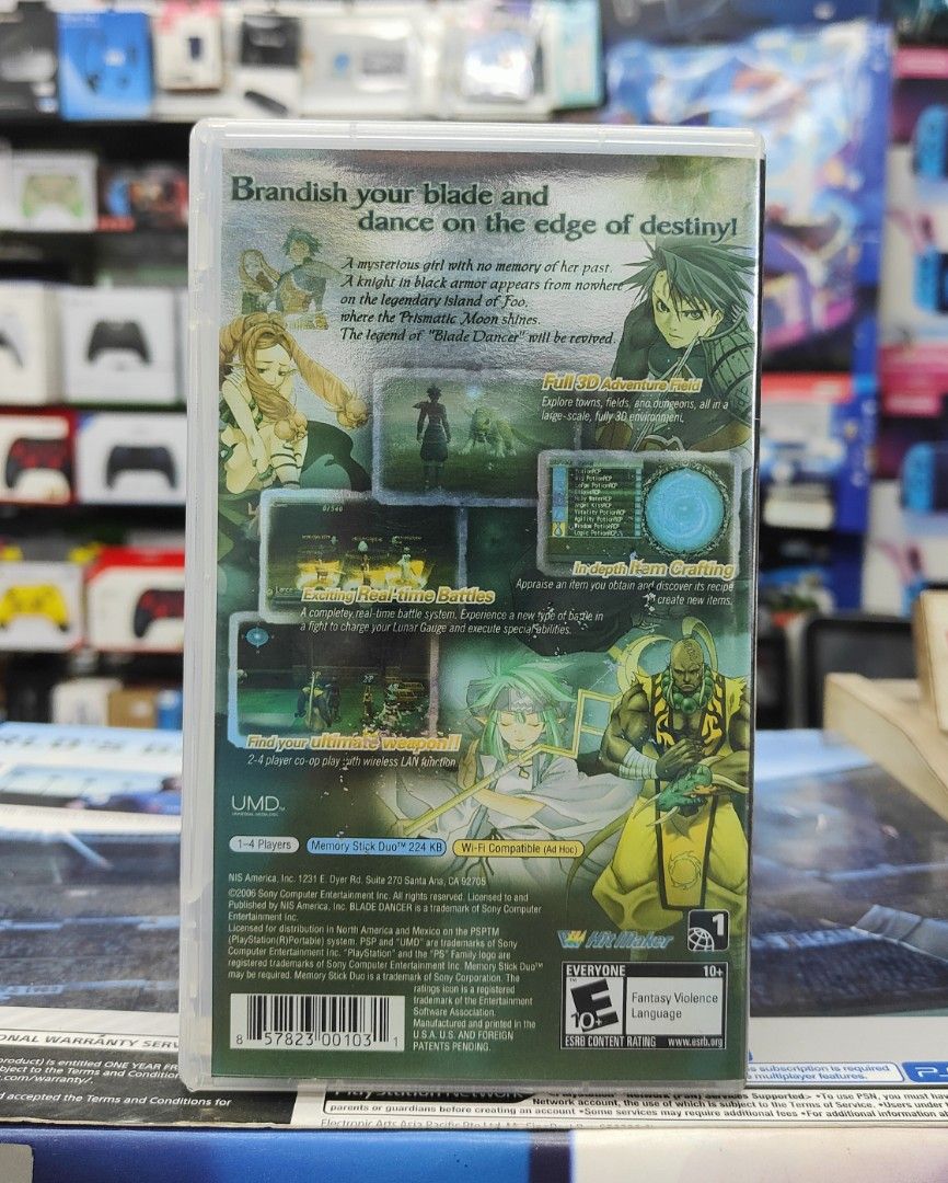 PSP Blade Dancer Lineage of Light, Video Gaming, Video Games ...