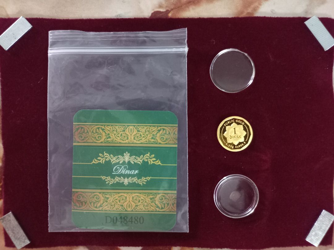 Public Gold 1 Dinar 999.9 gold coin (4.25g), Men's Fashion, Watches ...