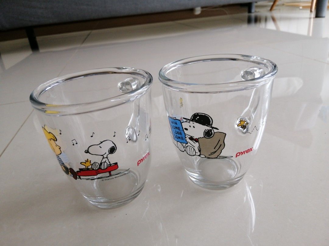 Snoopy Pyrex mugs, Furniture & Home Living, Kitchenware & Tableware ...