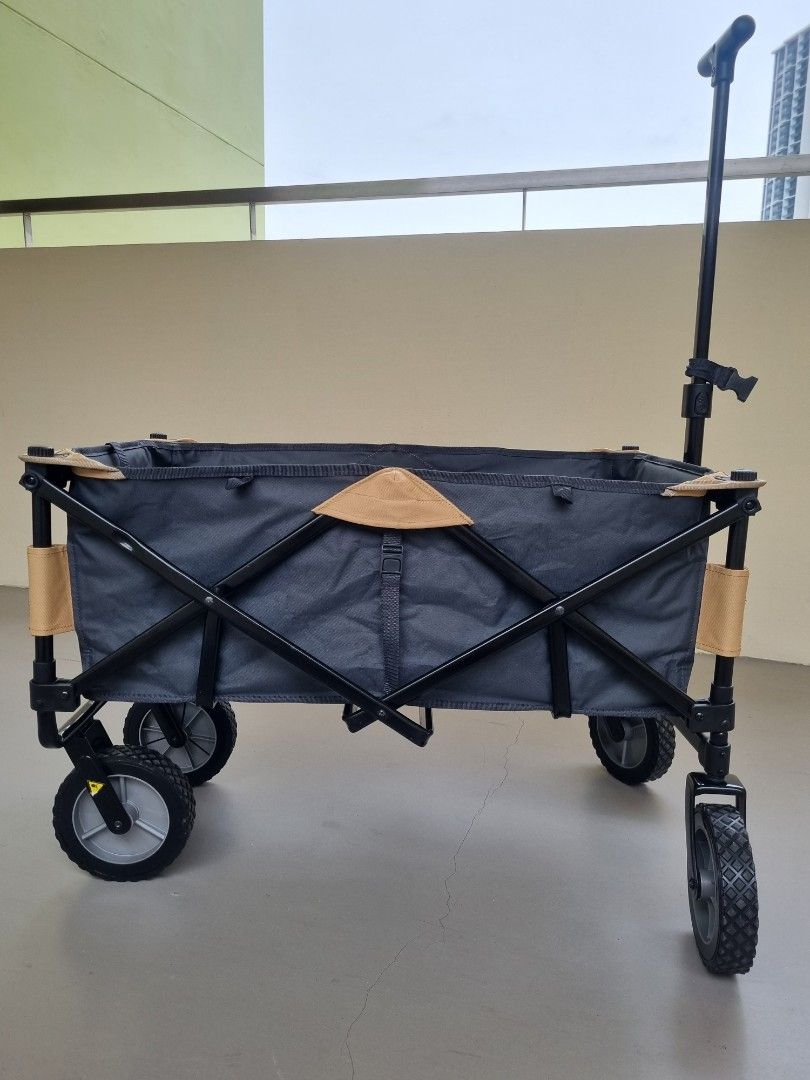 Quechua: Camping Folding Transport Trolley - Grey, Sports Equipment ...