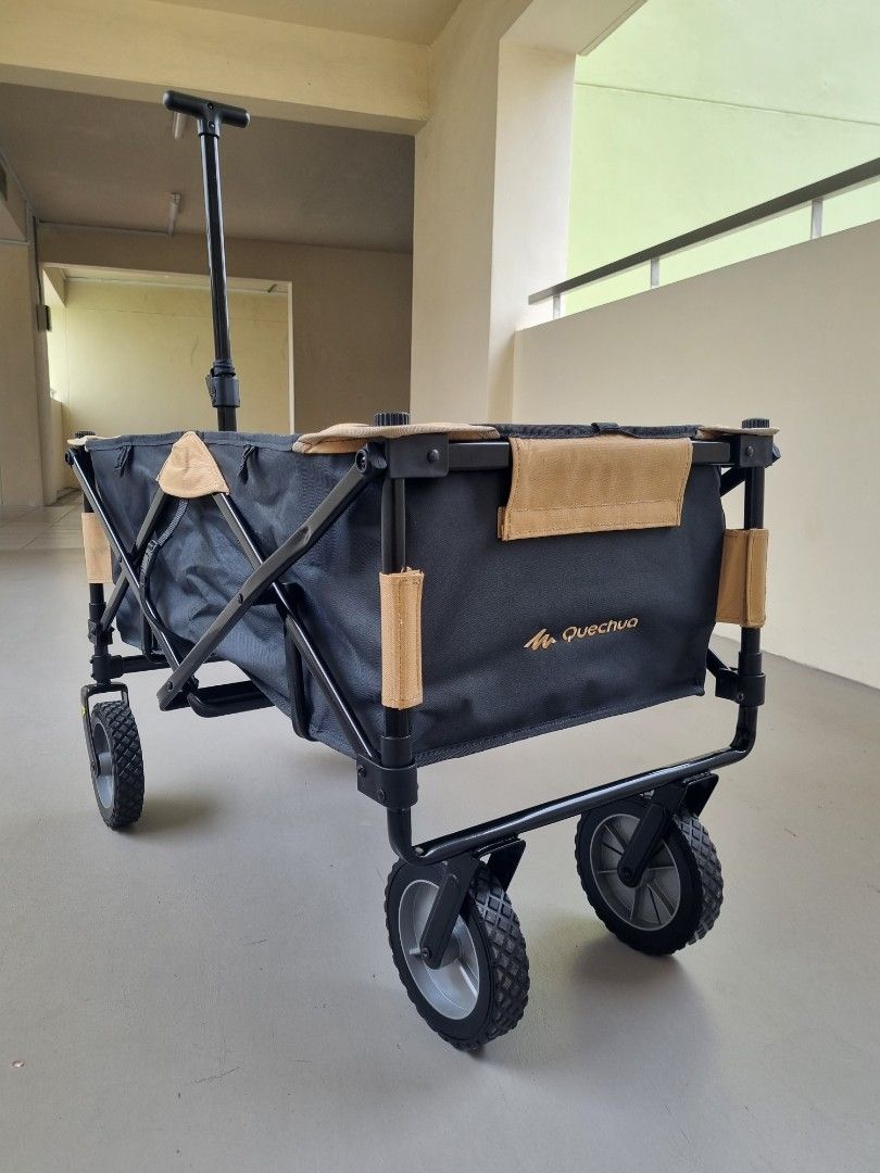 Quechua: Camping Folding Transport Trolley - Grey, Sports Equipment ...