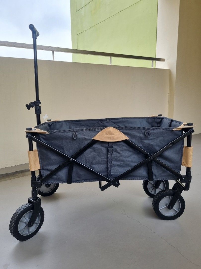 Quechua: Camping Folding Transport Trolley - Grey, Sports Equipment ...